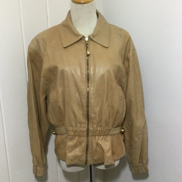 Peruzzi | Jackets & Coats | Peruzzi Vintage Italian Leather Bomber ...